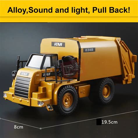 Buy Sound And Light Version Garbage Truck Toy Models