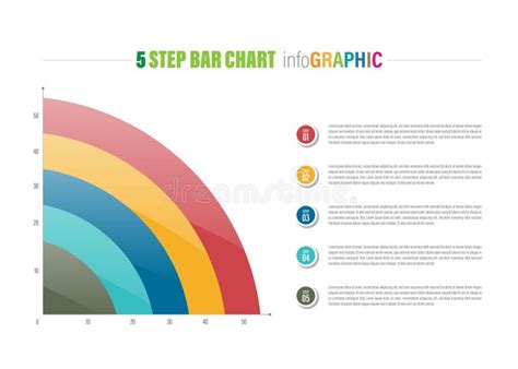 Bar Chart Infographics With Circular Pie Chart Elements Creative Design Graphs With Values And
