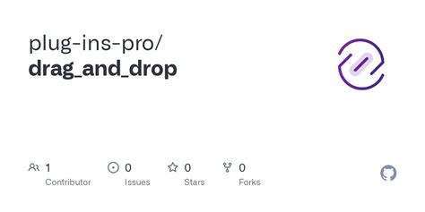 GitHub Plug Ins Pro Drag And Drop