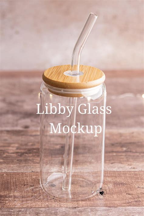Glass Can Mockup Libbey Mockup Psd  Png Etsy