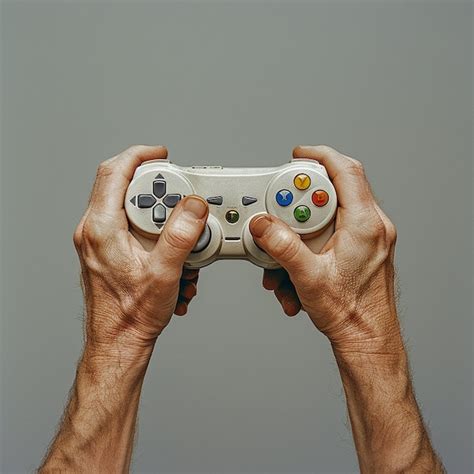 A Game Controller In Hand Premium Ai Generated Image