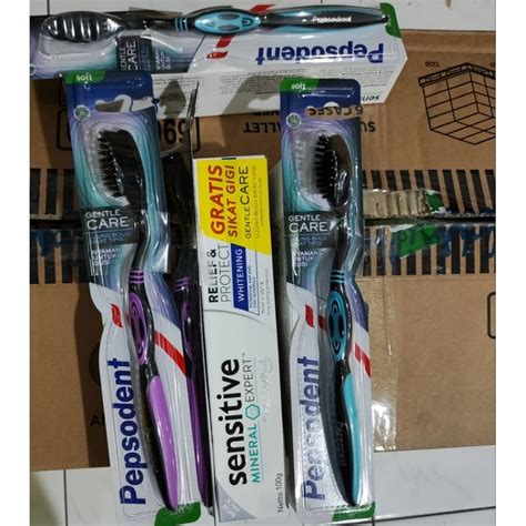 Jual Sensitive Pepsodent Buy 1 Get 1 Free Sikat Gigi Mineral Expert
