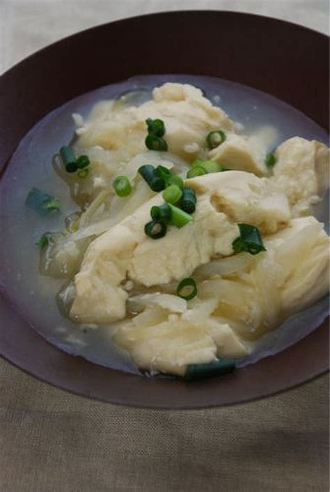 とうふと玉ねぎの塩麹煮 レシピサイトnadia