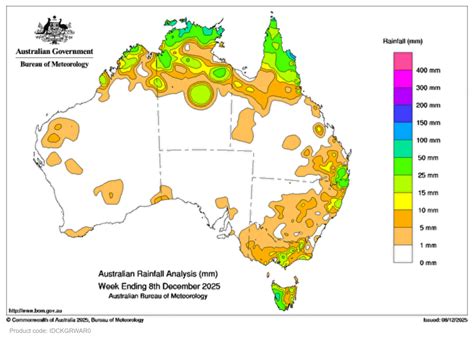 Bom Weekly Rainfall Update 9 Dec 2025 Outlook Sheep Central