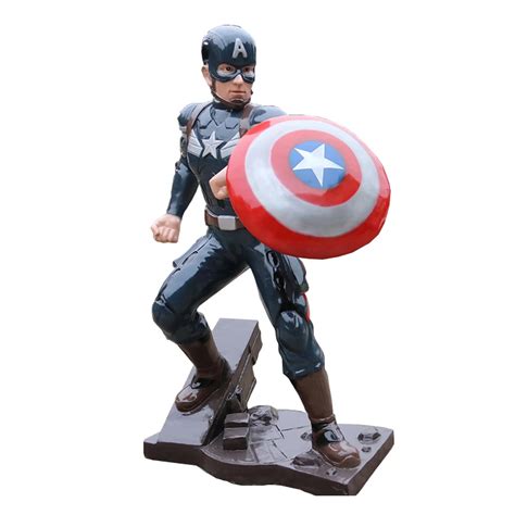 Life Size Superhero Statues For Exhibition Marvelous Art