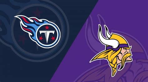 Minnesota Vikings Vs Tennessee Titans 92720 Betting Odds Depth