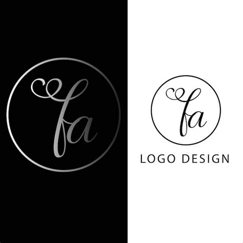 Premium Vector Fa Initial Letter Logo Design