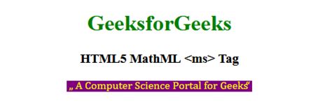 HTML5 Balise MathML StackLima