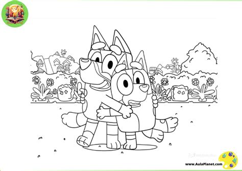 Dibujos De Bluey Y Bingo Para Colorear