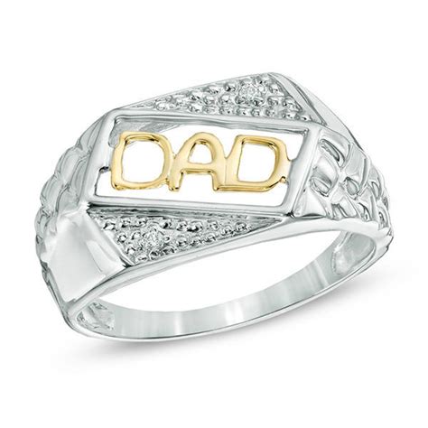 Mens White Sapphire Gemstones Dad Ring In 925 Sterling Silver Ring