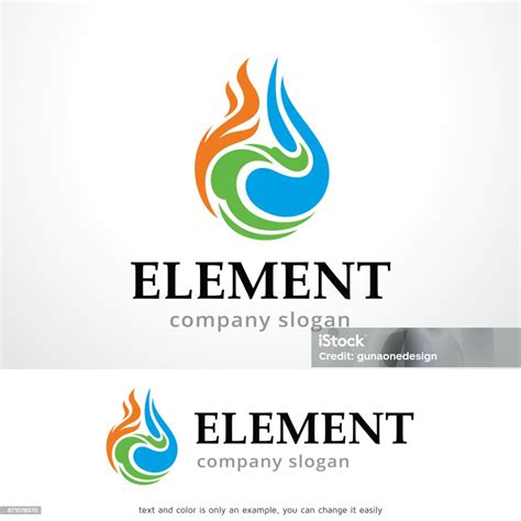 Element Symbol Template Design Vector Lambang Konsep Desain Simbol