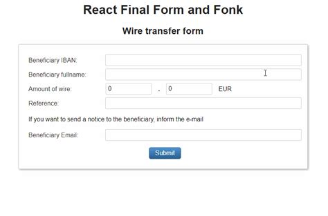 Form Validation With React Final Form Fonk Basefactor