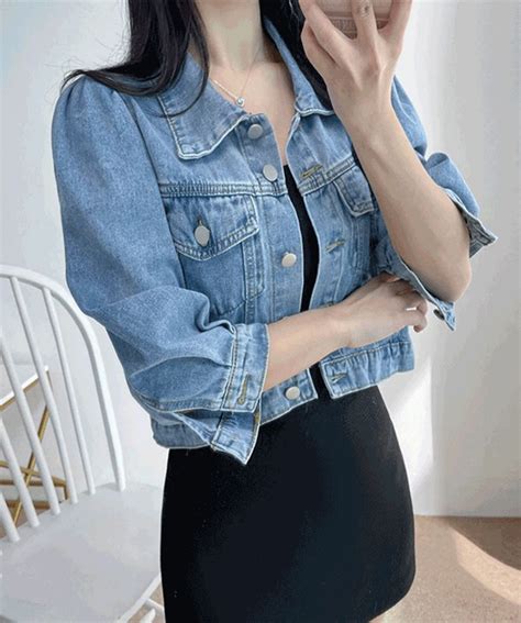 3계절내내 반팔기장 데일리 크롭 간절기~여름 청자켓