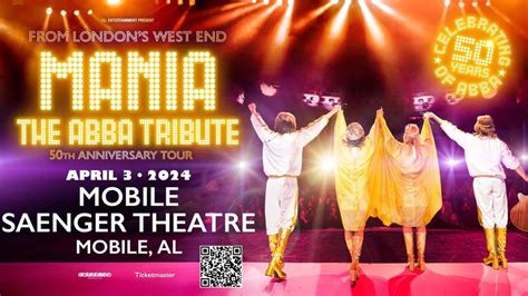 モービルのザエンガー劇場でmania The Abba Tributeが公演 The Japan Official Abba Fan Club