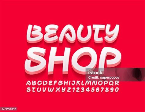 벡터 세련된 로고 뷰티 숍 크리에이티브 알파벳 문자 및 숫자 3차원 형태에 대한 스톡 벡터 아트 및 기타 이미지 3차원 형태