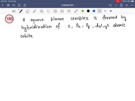 ⏩solved A Square Planar Complex Is Formed By Hybridization Of The… Numerade