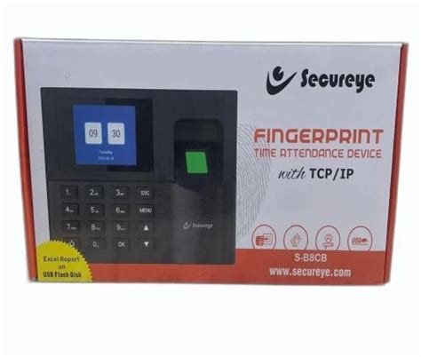 Ip Based Secureye S B8cb Fingerprint Biometric Attendance System Optical Sensor At ₹ 3700 Piece