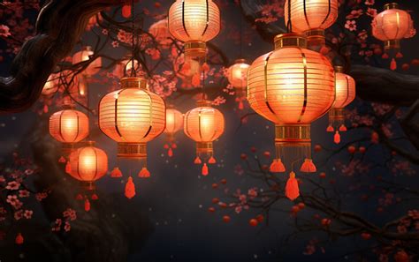 新年春节喜庆灯笼元素图片