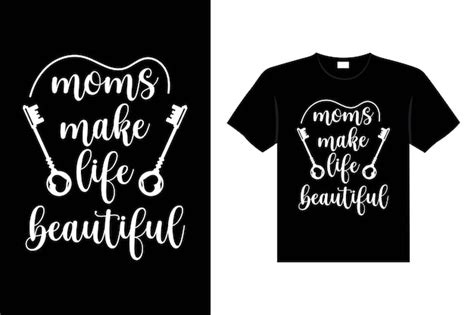 Muttertag Schriftzug Zitat Happy Mom Shirt Vektor Typografie Mama Liebt