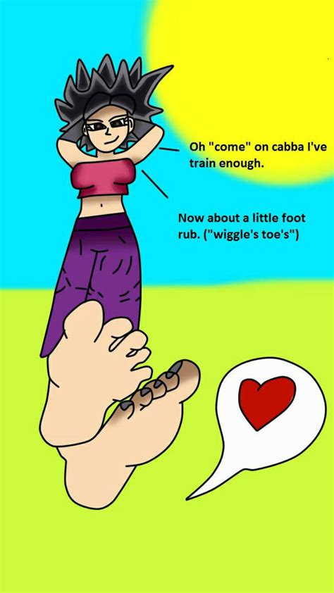 Caulifla Wants A Foot Rub Color By Johnyfaz13 On Deviantart