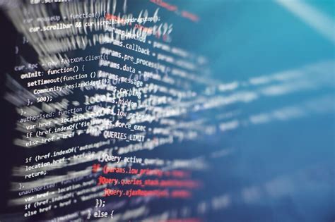 premium photo css javascript and html usage monitor closeup of