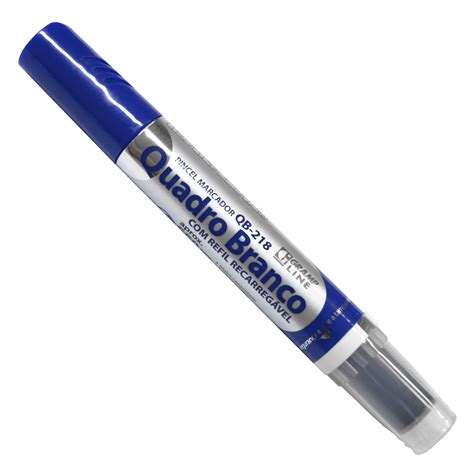 Marcador Quadro Branco Com Refil Azul Qb 218 Gramp Line