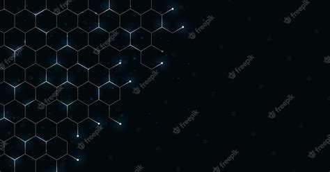 Premium Vector Grey Hexagonal Mesh Connection Background Concept