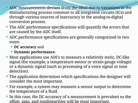 Analog To Digital Converter Specificationspptx