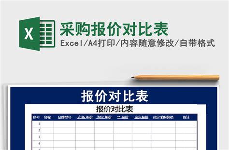 2021年采购报价对比表 Excel表格 工图网