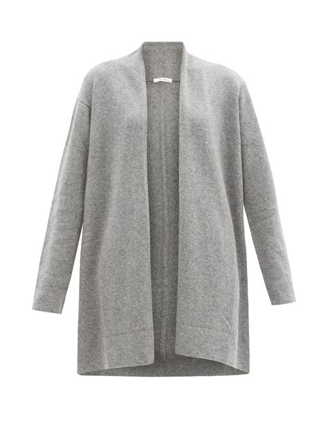 The Row Fulham Cashmere Cardigan In Grey Gray Lyst