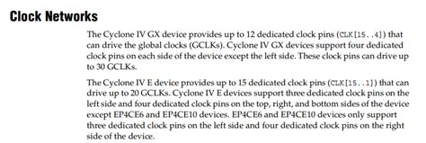 Altera内部结构（五）：cyclone Iv芯片结构之时钟网络ep4ce6和ep4ce10区别 Csdn博客