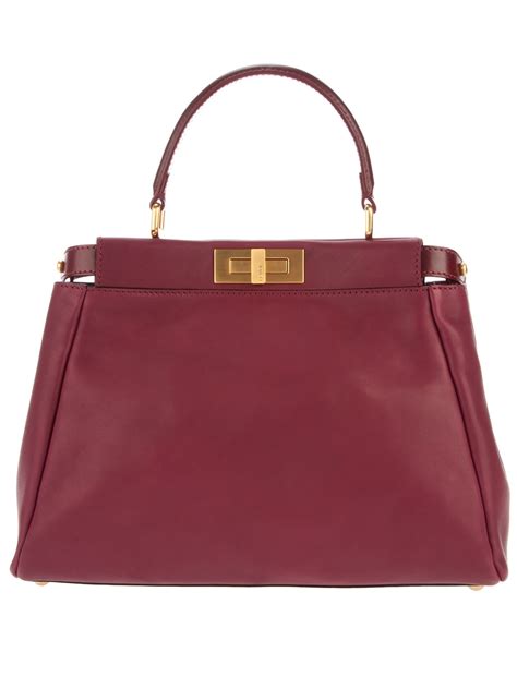 Fendi Peekaboo Bag in Purple | Lyst