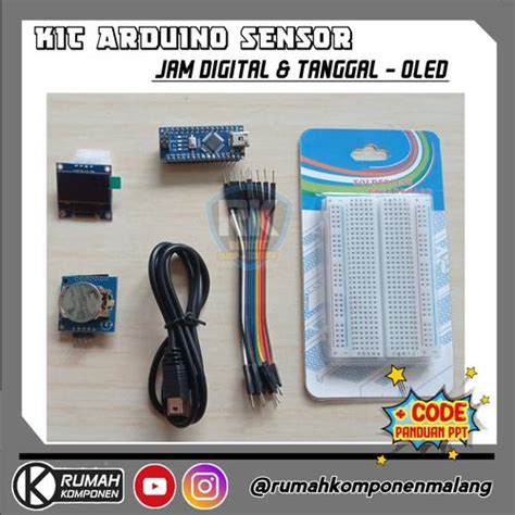 Jual Kit Arduino Digital Clock Jam Tanggal Oled I2c Stem Diy Tugas Sekolah Kab Malang Rumah