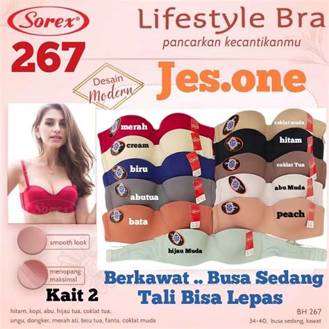 Jual SOREX 267 Bra Robot BH Seamless Lifestyle Berkawat Busa Sedang 1 2