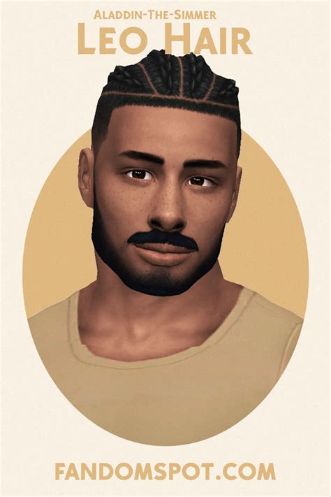 Leo Hair By Aladdin The Simmer Ts4 Cc Sims 4 Hair Male Sims Hair