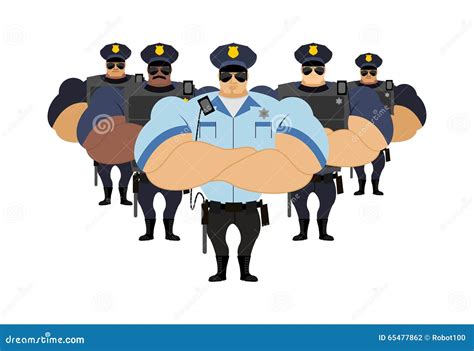 Strong Police To Arrest Police Officers Came To Arrest Criminal Stock