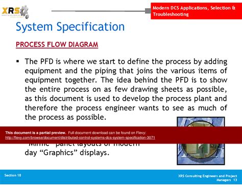 Distributed Control Systems Dcs System Specification Ppt Slide Deck
