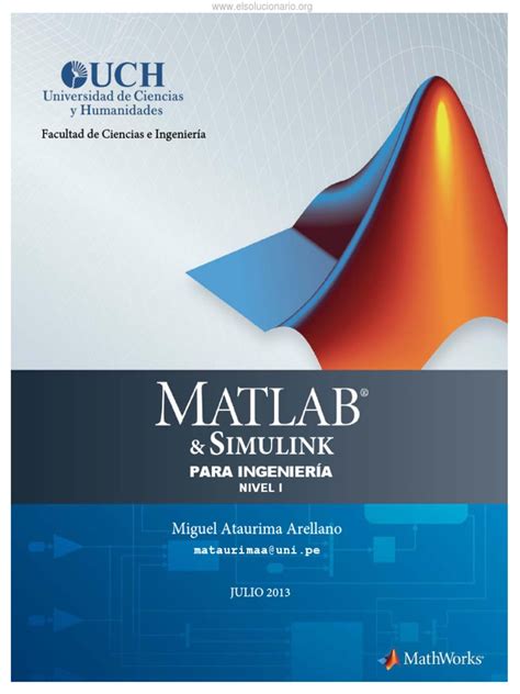 Matlab And Simulink Para Ingenieria Nivel 1 Miguel Ataurima Arellano Pdf Matlab Edad De