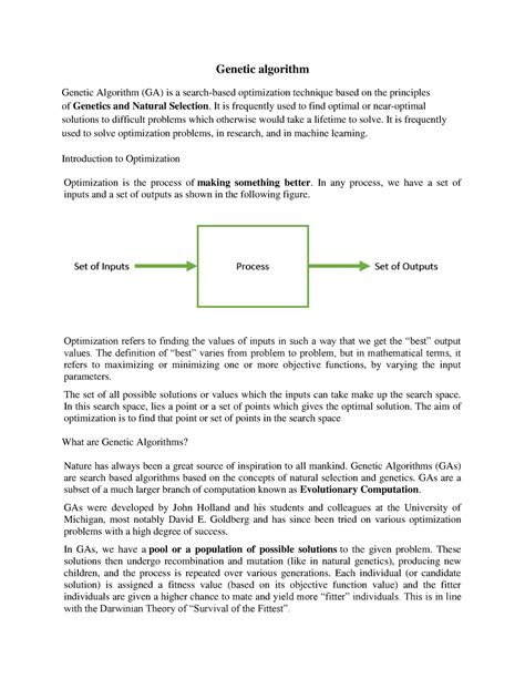 1genetic Algorithem Dont Genetic Algorithm Genetic Algorithm Ga