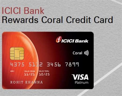 Apply Now Icici Bank Coral Credit Card At Rs 500 Credit Cards In