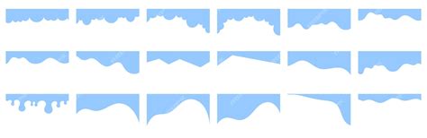 Premium Vector Assortment Of Diverse Shapes For Website Header Or Footer Separator Template