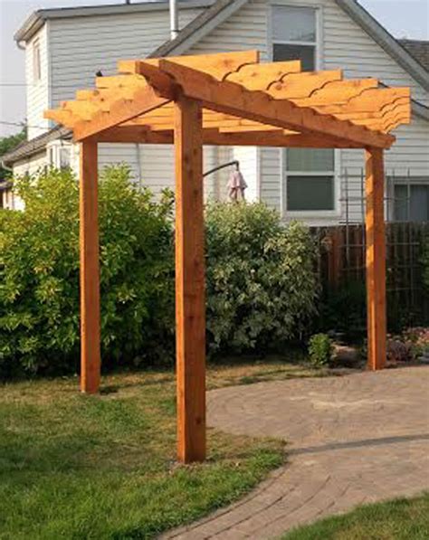 Triangular Pergola Plans