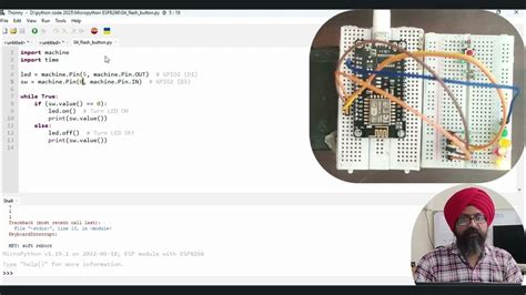 002 esp8266 gpio pin setup with micropython led blinking tutorial