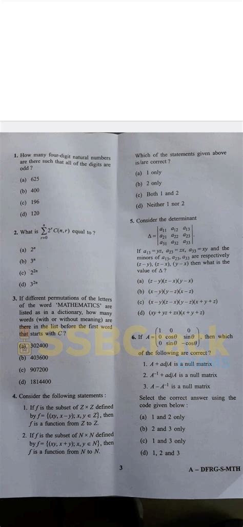 How Many Four Digit Natural Numbers Are There Such That All Of The Dig