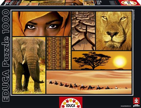 Educa puzzle adulte couleurs d Afrique pièces ans