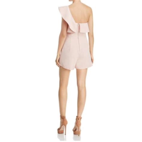 Bardot Dresses Nwt Bardot Ruffled One Shoulder Romper Poshmark