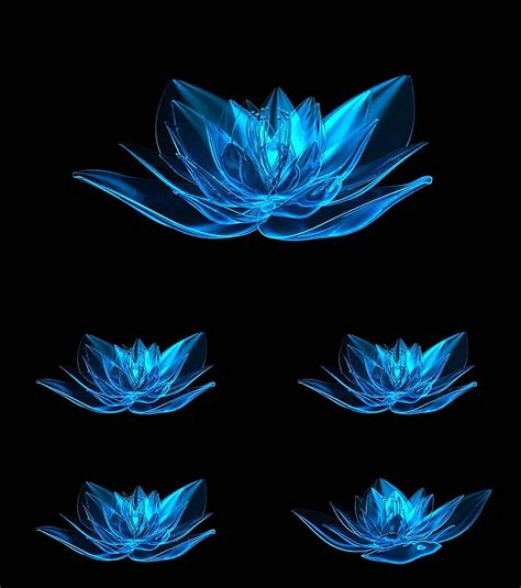 蓝色水晶莲花背景素材背景图片素材下载 图片编号qonvpwoa 免抠素材网