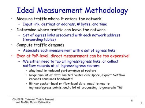 ppt internet traffic demand and traffic matrix estimation powerpoint