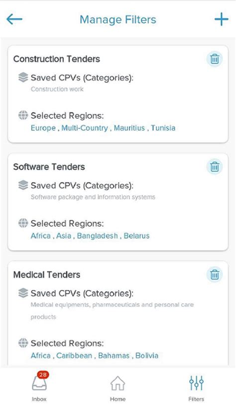 Mobile Application For Tenders Information