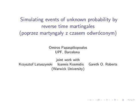 PDF Omiros Talk On The Bernoulli Factory Problem DOKUMEN TIPS